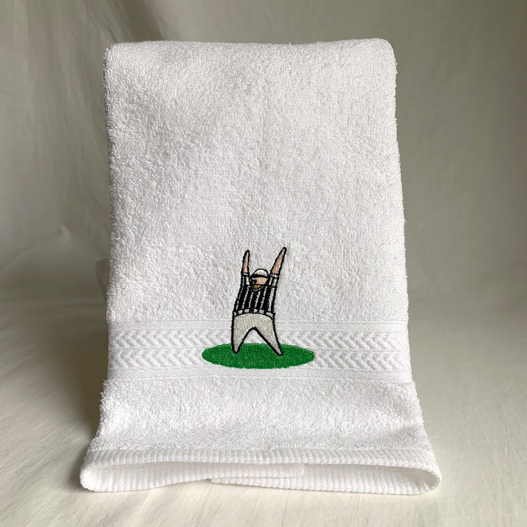 Embroidered Football Referee Hand Towel: Touchdown Gift - Etsy