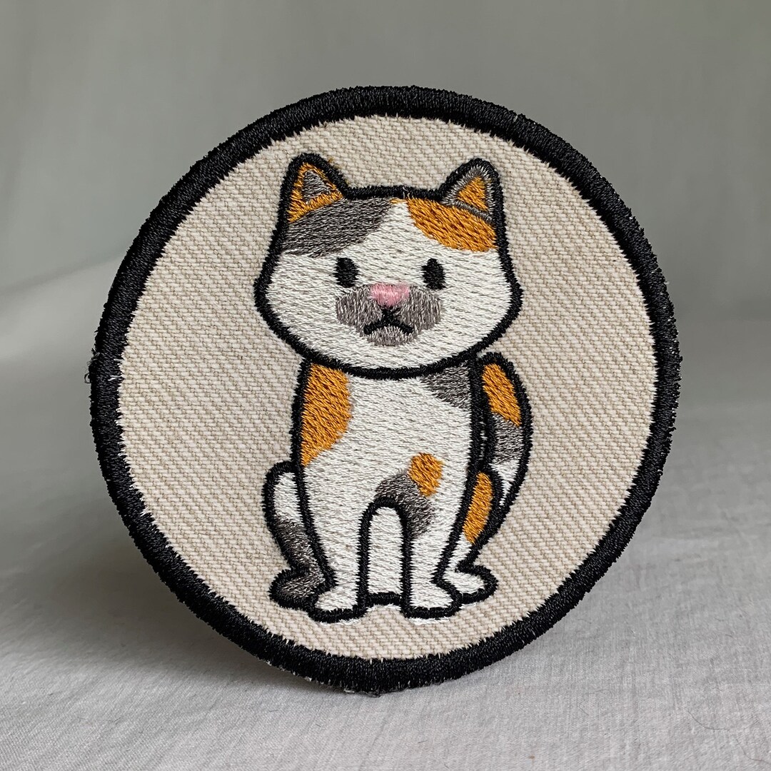 Calico Cat Patch - Cat Lovers Patch - Embroidered Patch - Iron-on Patch ...