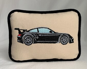 Porsche 911 Car Towel Embroidered Towel Sports Car Towel Black Sports ...
