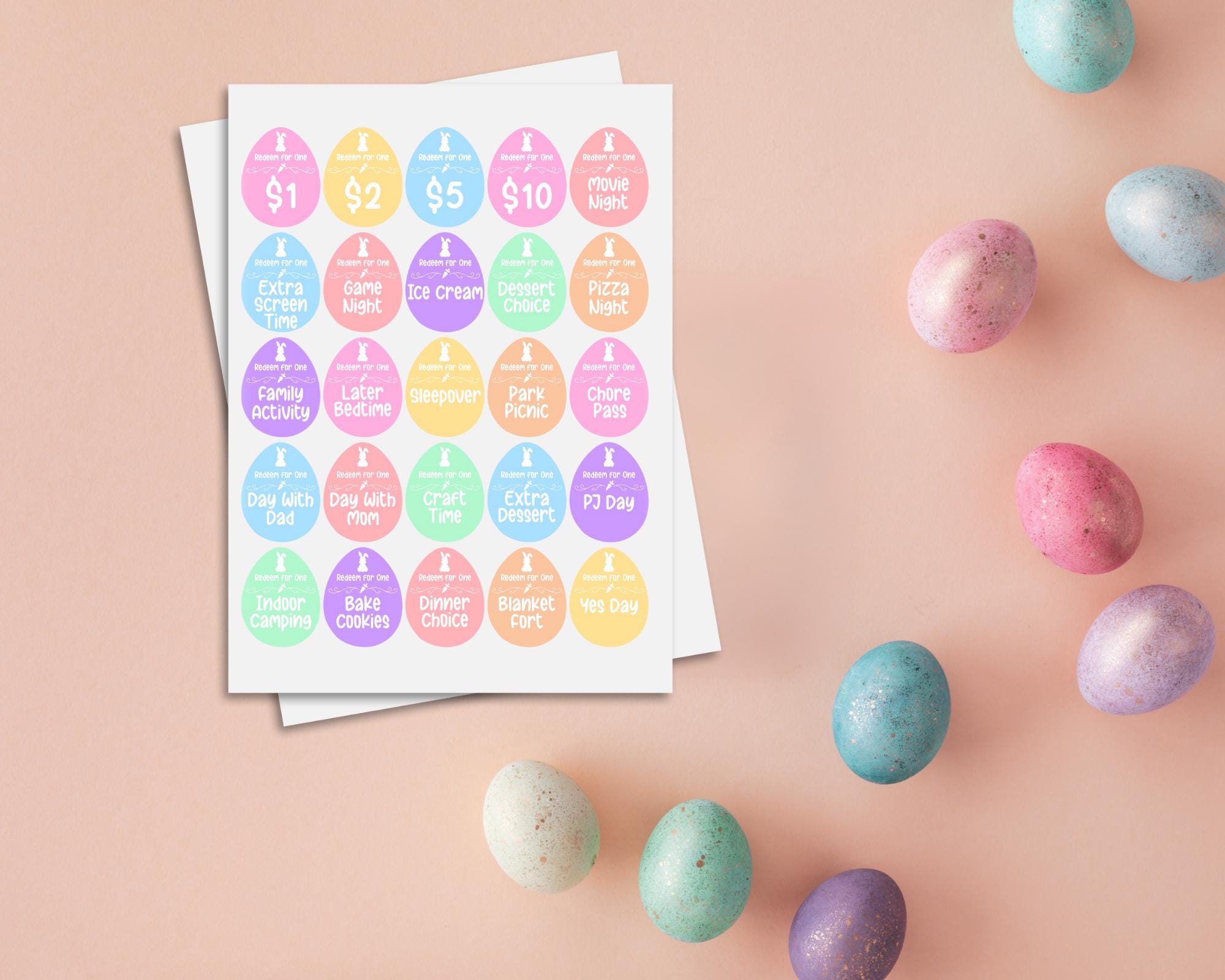 Editable Bunny Bucks Coupons | Printable Easter Bunny Money Vouchers ...