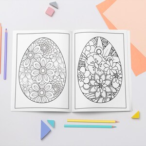 Printable Adult Easter Egg Mandala Coloring Book | Mandala Spring ...