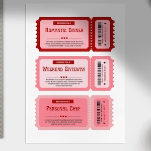 Printable Date Idea Coupon Book, 30 Editable Love Coupons, Anniversary ...