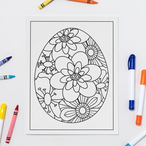 Printable Adult Easter Egg Mandala Coloring Book | Mandala Spring ...