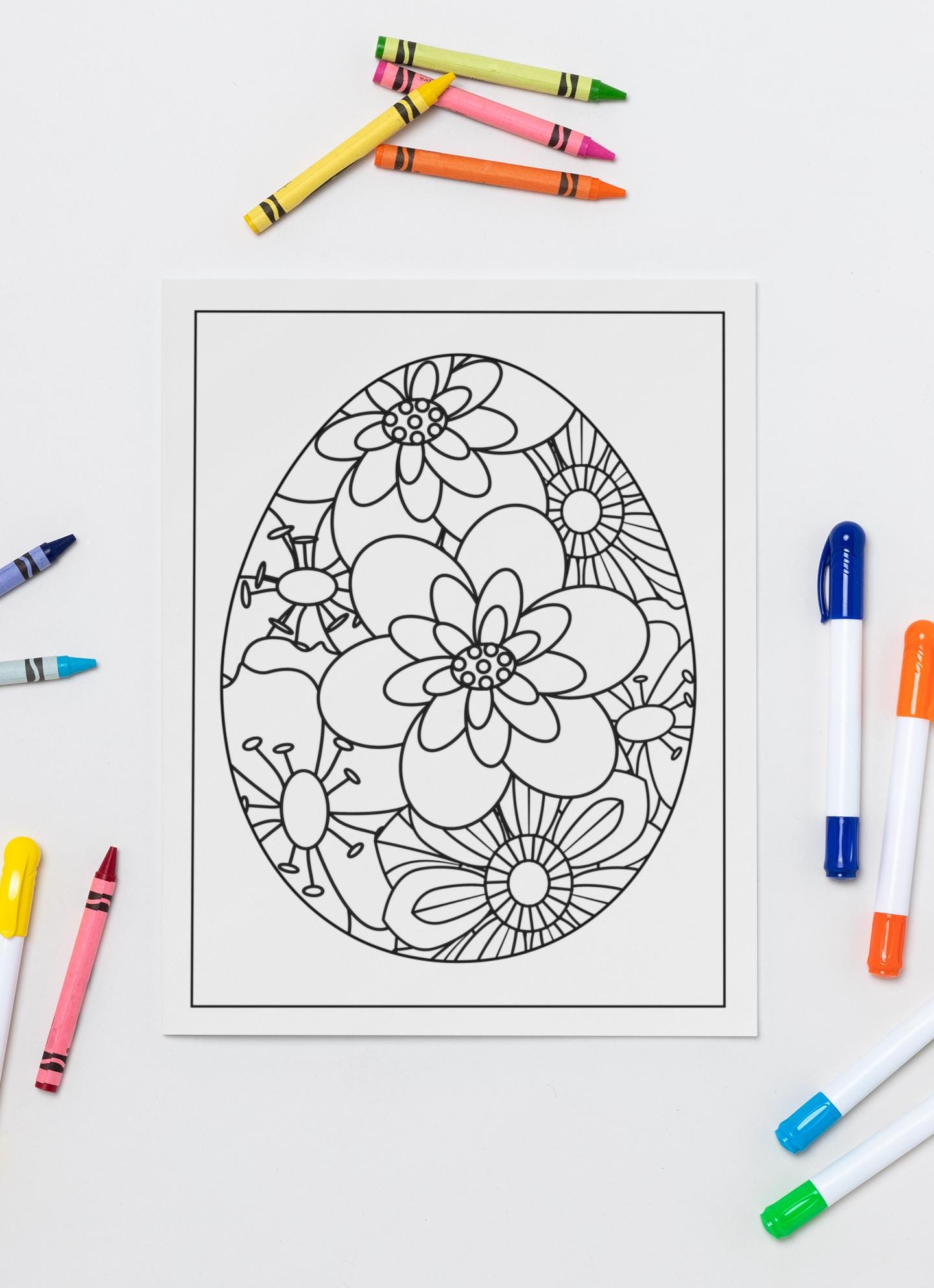 Printable Adult Easter Egg Mandala Coloring Book | Mandala Spring ...