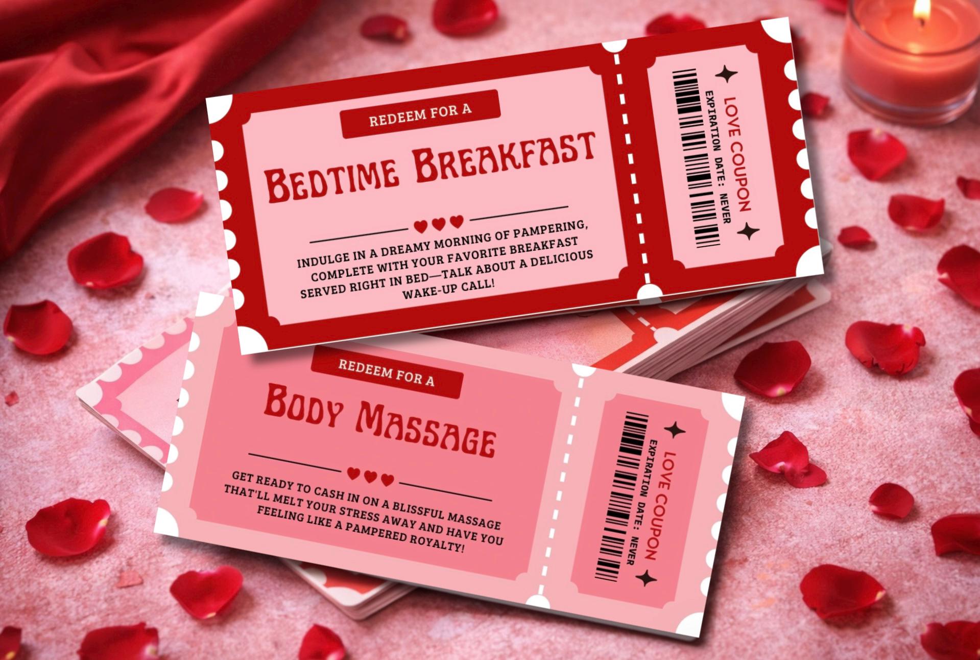 Printable Date Idea Coupon Book, 30 Editable Love Coupons, Anniversary ...