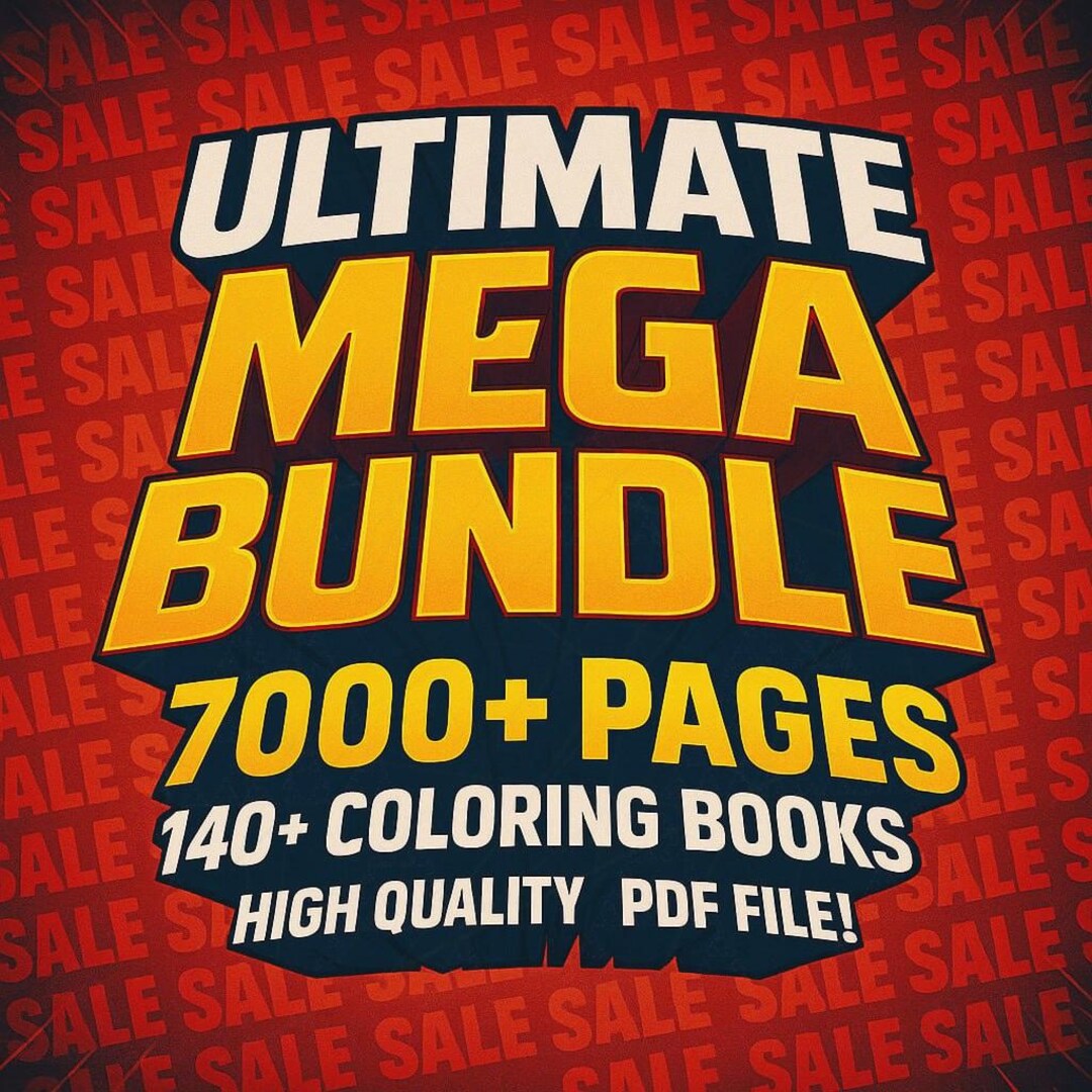 7000+ Coloring Pages Mega Bundle, Pages Set Girl Moments, Cute Cozy ...