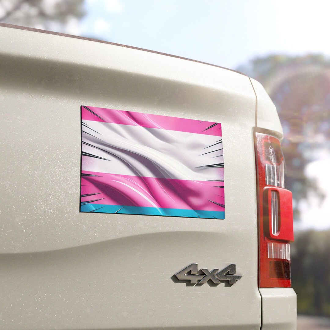 Transgender Flag Car Decal Trans Ally Car Magnets Trans Pride Magnet ...