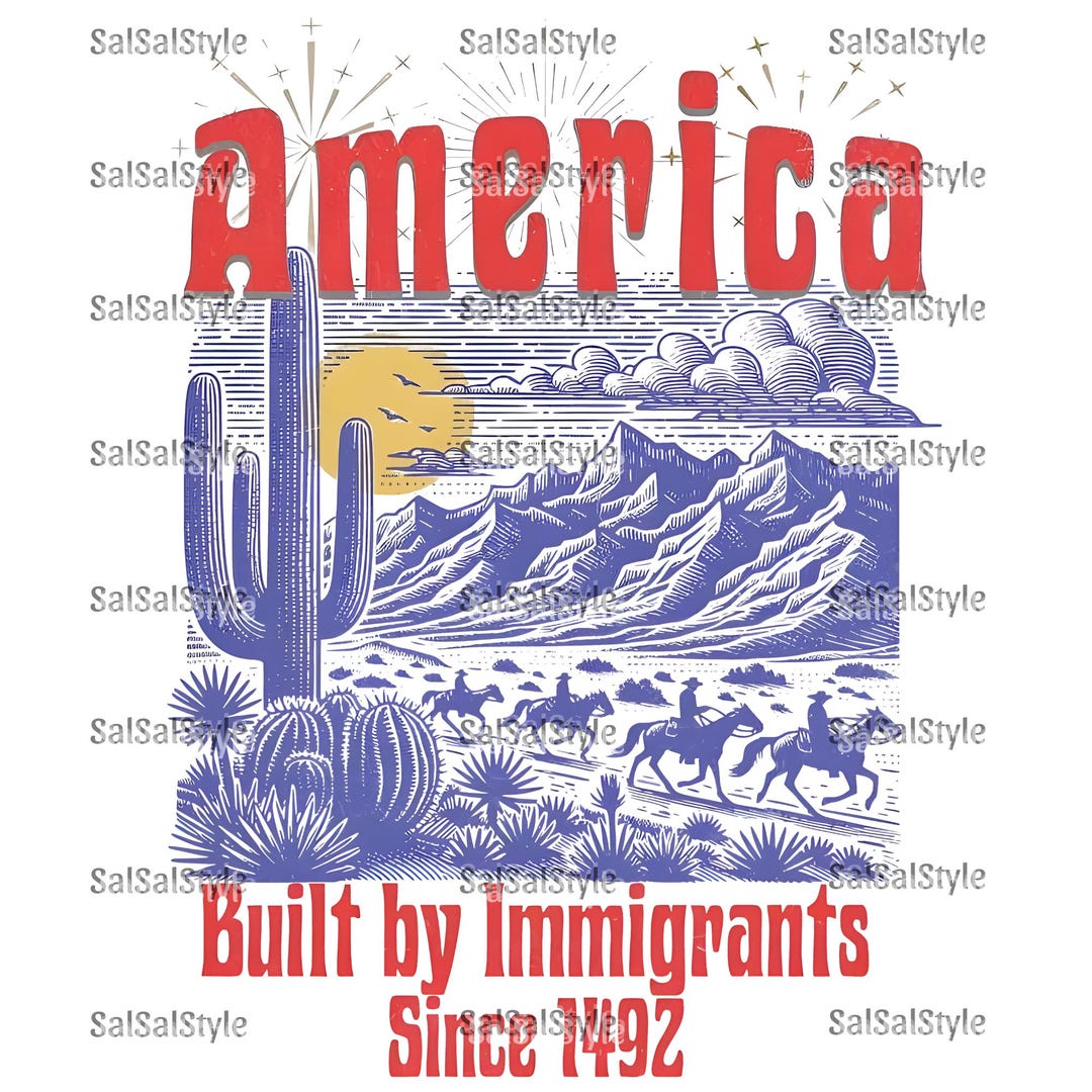 America Built by Immigrants Svg Png, Independence Day Shirt Design, Pro ...