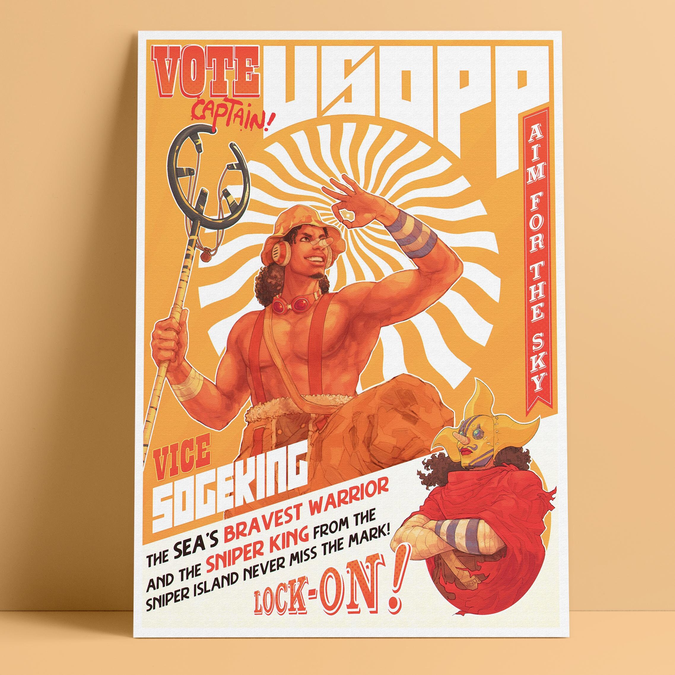 Usopp One Piece Poster Usopp One Piece Anime Poster Usopp Sogeking One ...