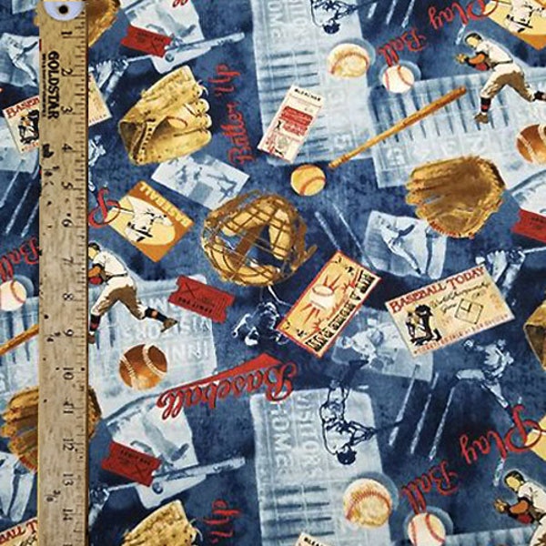 Baseball Quilt Panel - Etsy