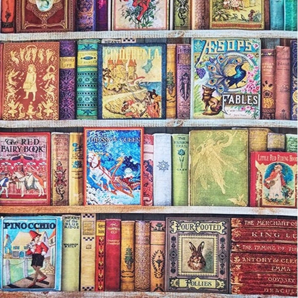 Library Book Fabric - Etsy