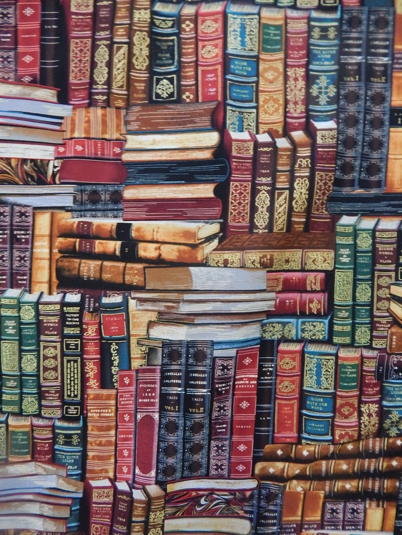 US HANDMADE Reversible Apron With library Pattern - Etsy