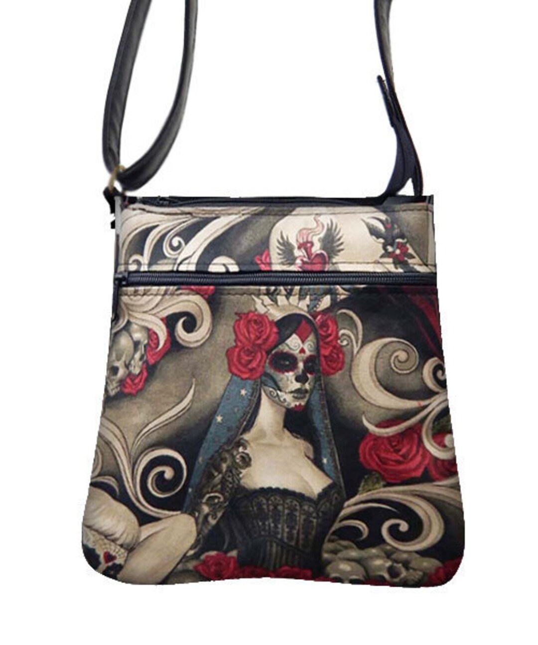US HANDMADE Handbag Crossover Body Bag With "vintage Las Elegantes ...