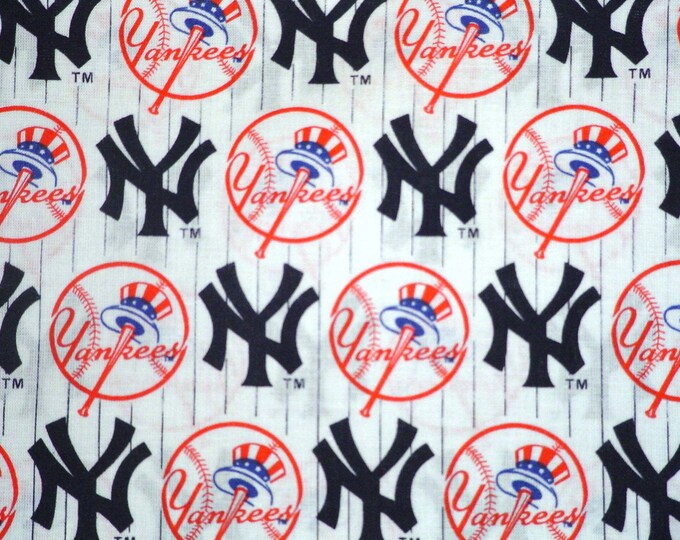 MLB NEW YORK YANKEES Cotton Fabric ONE Yard NEW AND RARE - Etsy