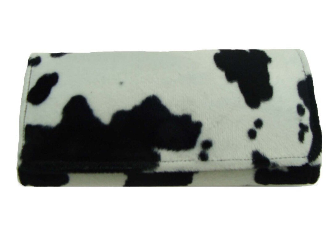 US Handmade Bi-fold Woman Wallet Animal Print COW Western Pattern , New ...