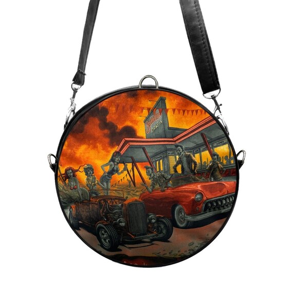 US HANDMADE Large Circle Backpack Shoulder Bag Crossbody - Etsy