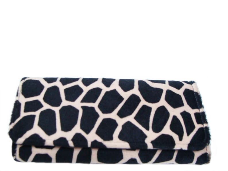 US Handmade Bi-fold Woman Wallet Animal Print GIRAFFE Pattern - Etsy