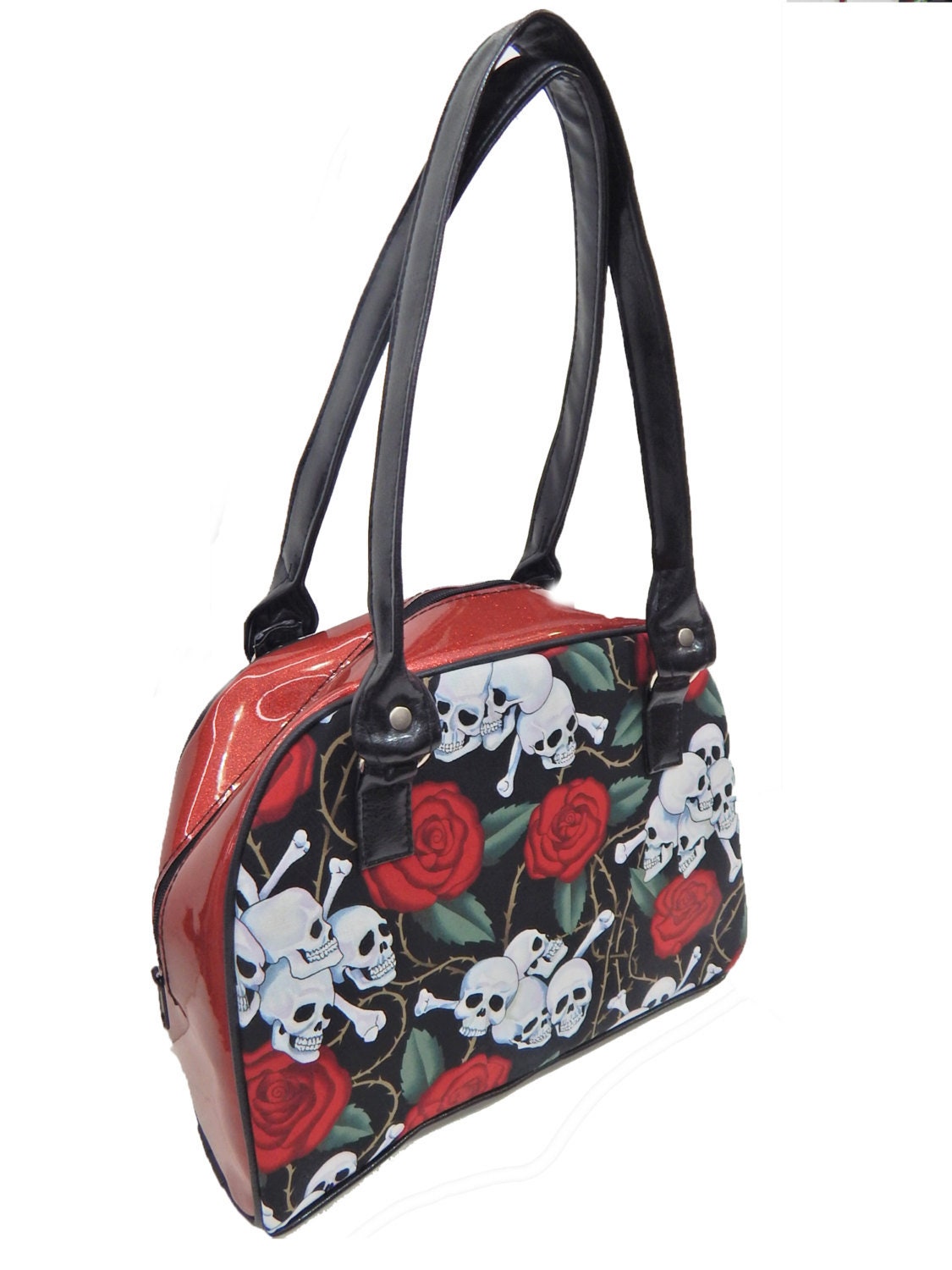 US Handmade Handbag Medium Bowler Bag Satchel Style with | Etsy