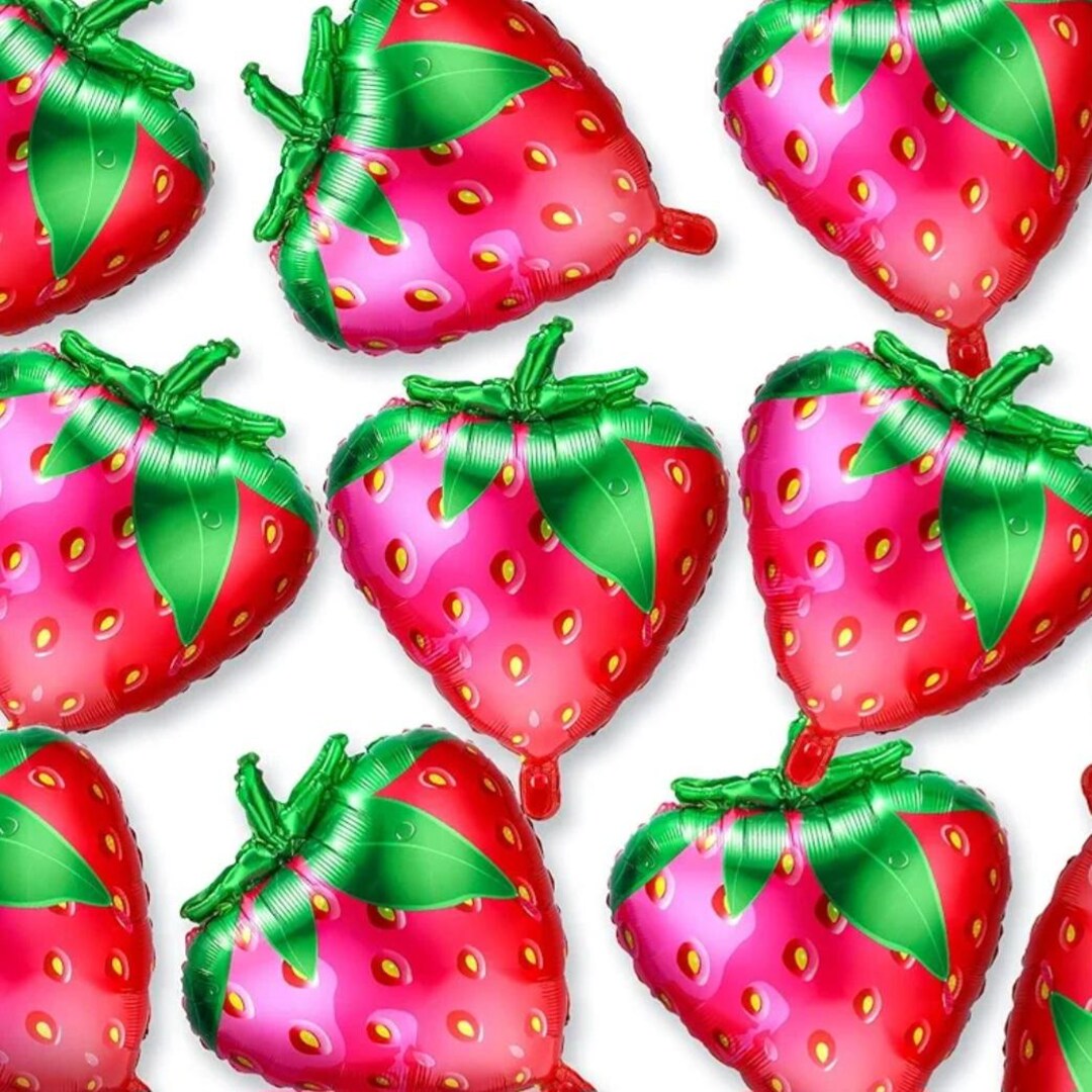 Strawberry Balloons Berry Sweet Strawberry Foil Balloons Cute Fruit ...