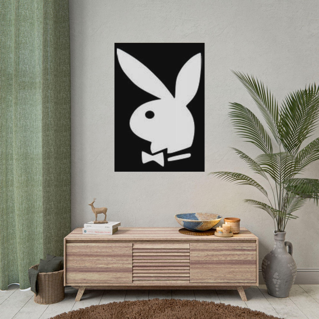 Vintage Playboy Logo Poster, Retro Playboy Wall Art Print, Playboy Decor, Playboy Memorabilia ...