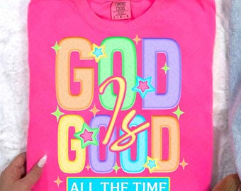 Preppy Christian Bundle Design, God is Good All the Time PNG, Bible ...