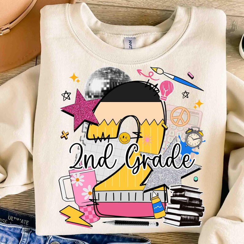 Preppy Back to School Png Bundle, Teacher Bright Png Bundle, Teacher ...