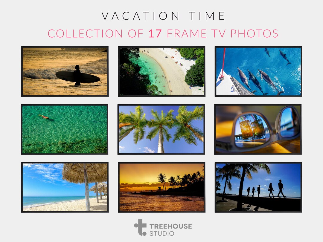 Samsung Frame TV Art - Set of 17 | Vacation Time Photo Bundle | Frame ...