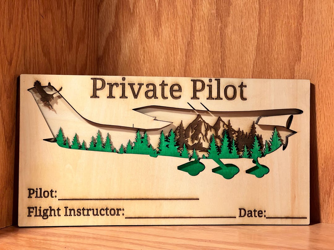 Private Pilot Checkride Plaque | Custom Engraved Aviation Gift | Flight ...