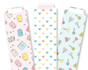 Printable FLORAL Planner Bookmark Set Digital File Instant | Etsy