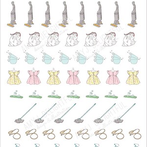 PRINTABLE House Keeping STICKERS - Digital File Instant Download ...