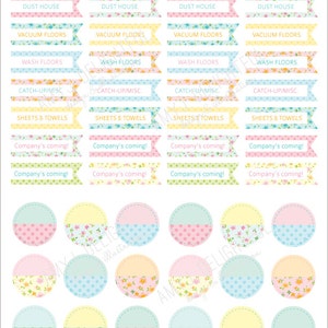 PRINTABLE House Keeping STICKERS - Digital File Instant Download ...