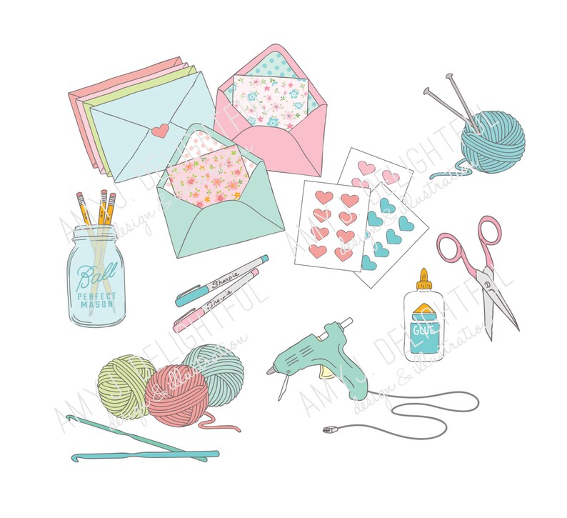 Crafty Creative Supplies CLIP ART SET for Personal and Commercial Use ...
