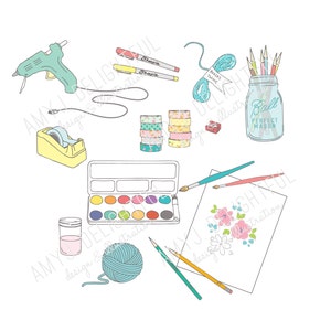 Crafty Creative Supplies CLIP ART SET for Personal and Commercial Use ...