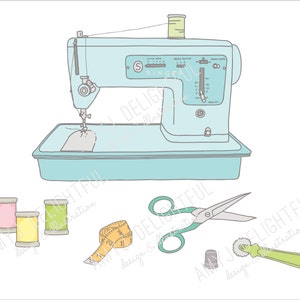 SEWING Supplies CLIP ART Set for Personal and Commercial Use Quilting ...