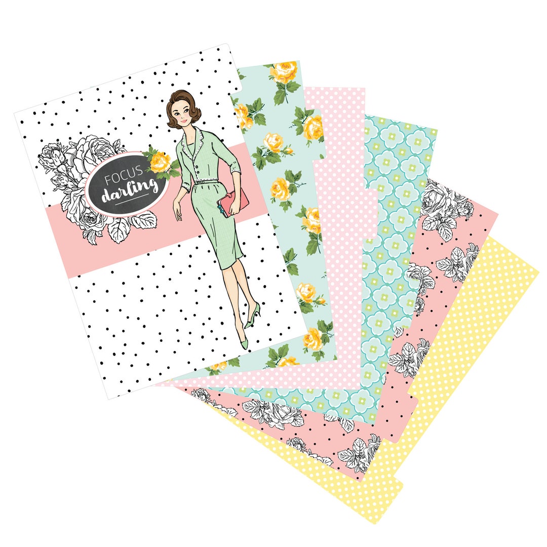 Printable Focus Darling A5 Planner DIVIDERS - Digital File Instant ...
