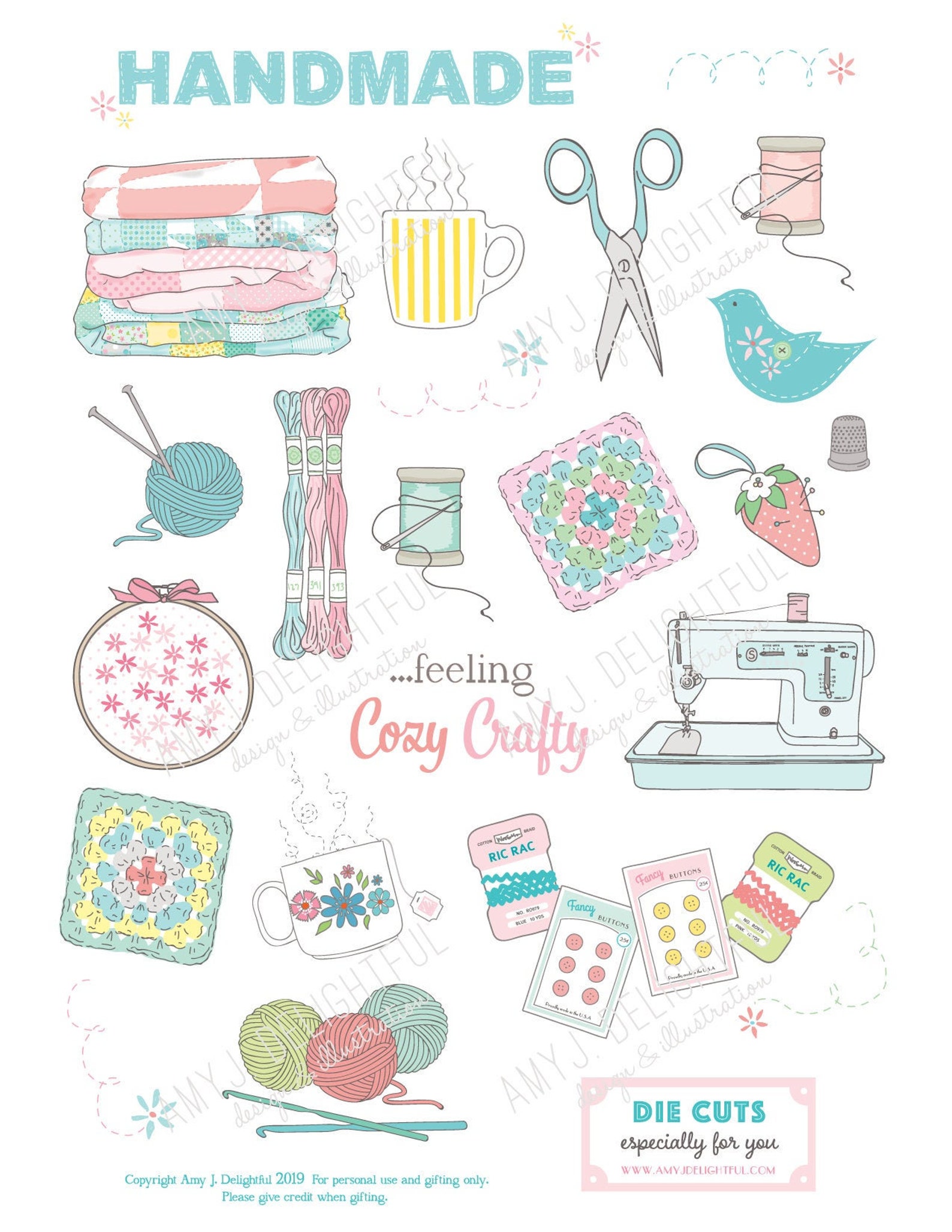 Printable Cozy Crafty Cutsdigital File Instant Download - Etsy