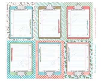 Printable Clipboard Journaling Cards/inserts digital File | Etsy