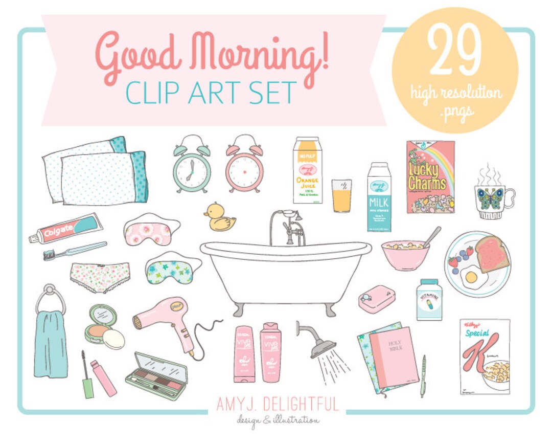 Morning Routine Clipart