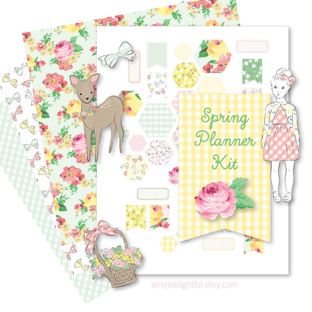 Printable Spring Project Kit!-digital File Instant Download- Die Cuts ...