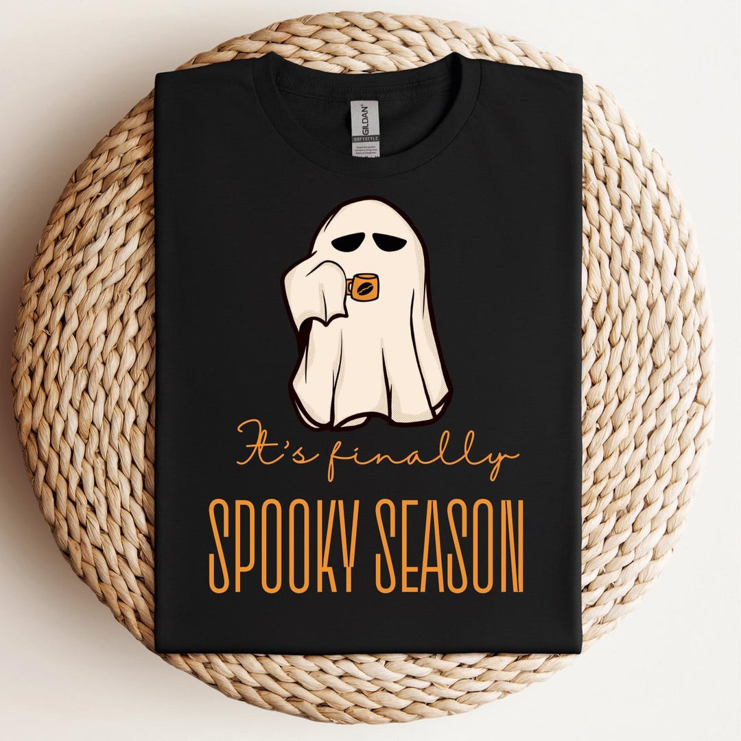 Its Finally Spooky Season PNG SVG, Cute Ghost Halloween Png, Ghost T ...