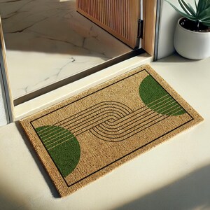 Minimalist Welcome Door Mat, Aesthetic Entryway Rug, Elegant Front Door ...