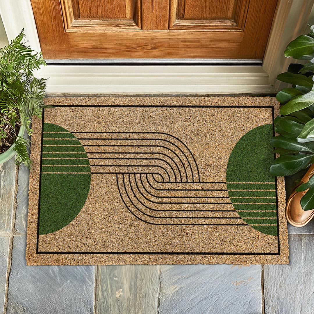 Minimalist Welcome Door Mat, Aesthetic Entryway Rug, Elegant Front Door ...