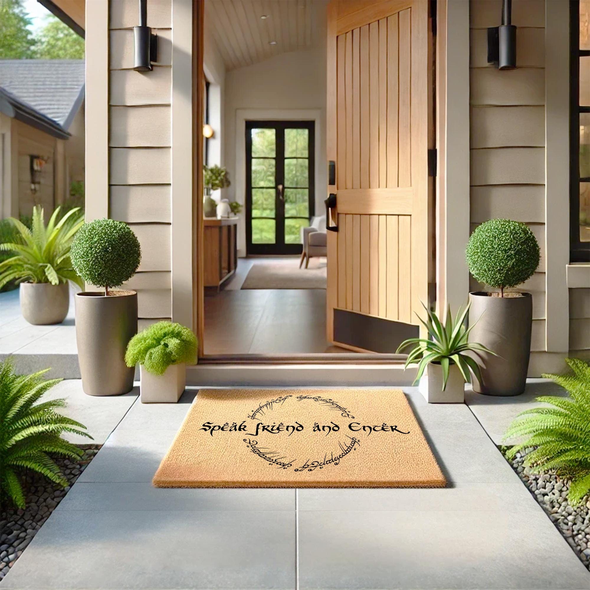 Enter Doormat, LOTR Inspired Welcome Mat, Hobbit Home Decor, Fantasy ...