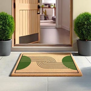 Minimalist Welcome Door Mat, Aesthetic Entryway Rug, Elegant Front Door ...