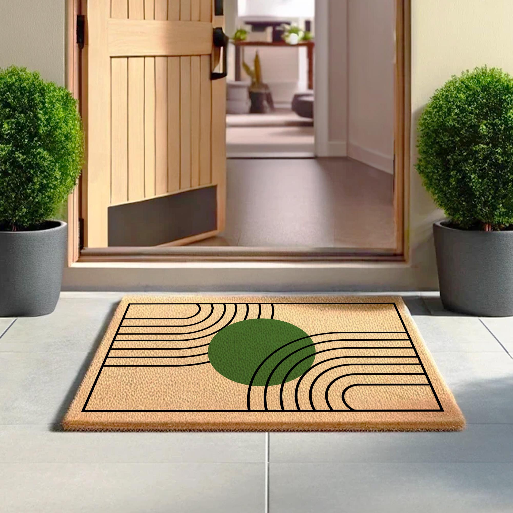 Mid Century Modern Stylish Welcome Mat, Elegant Entryway Rug ...