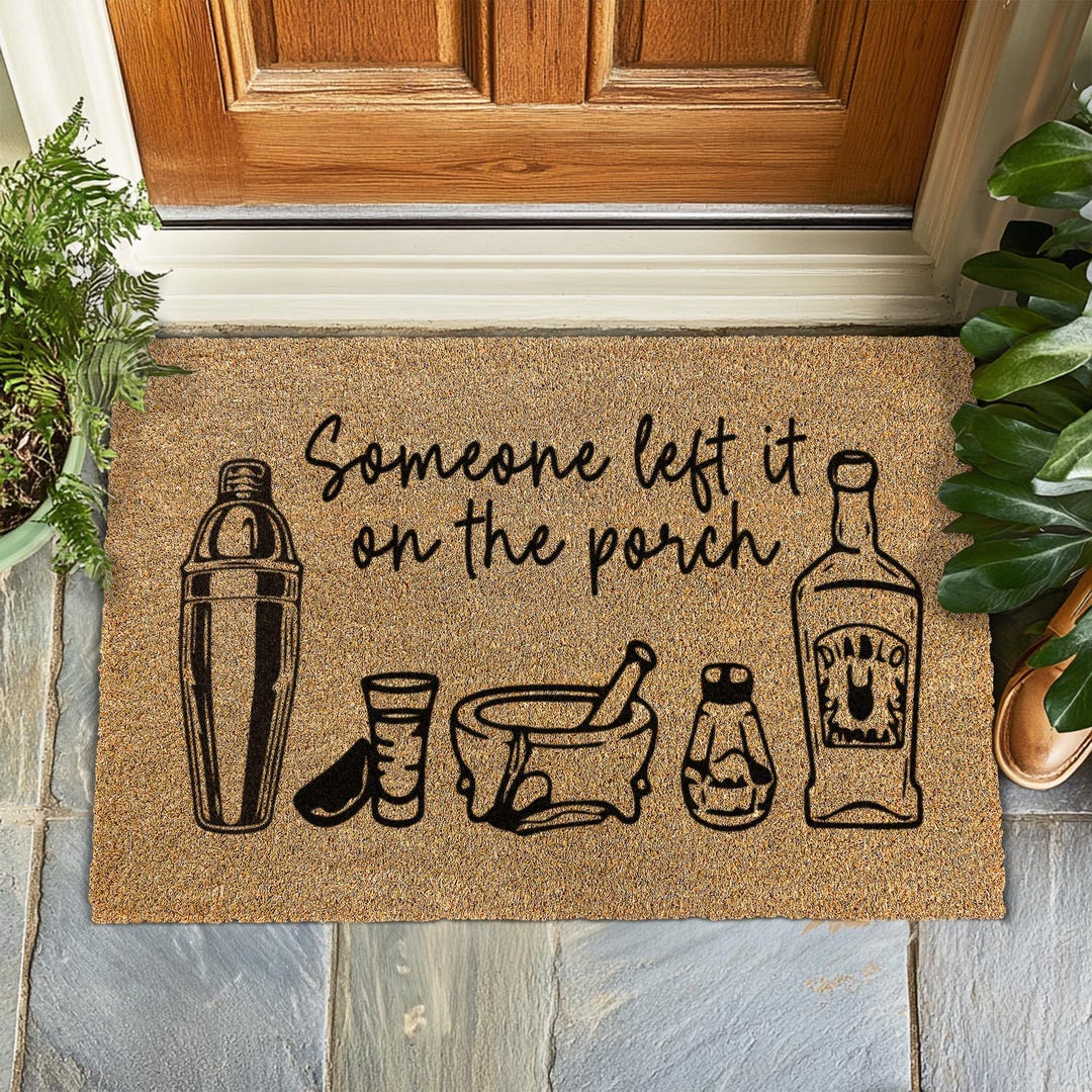 Someone Left It on the Porch Doormat – Spooky Welcome Mat, Halloween ...
