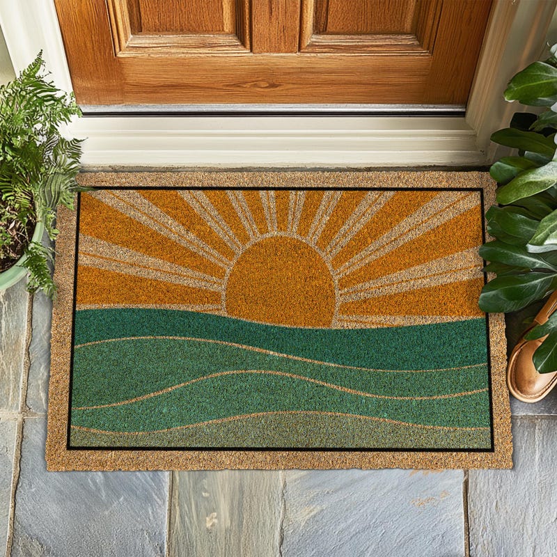 Boho Door Mat - Etsy