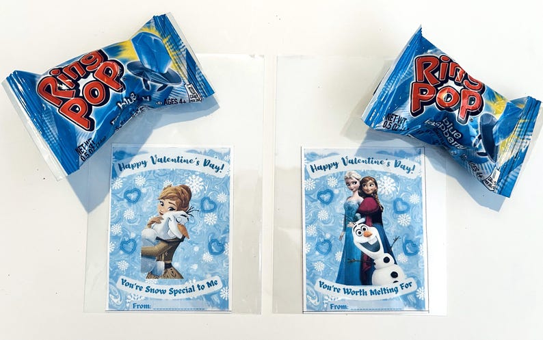 Frozen Theme Valentines for Classroom or Friend Exchange - Etsy