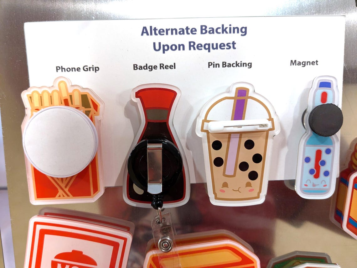 Hanami Dango Rice Mochi Snack - ~3" Food Acrylic Print With Magnet ...