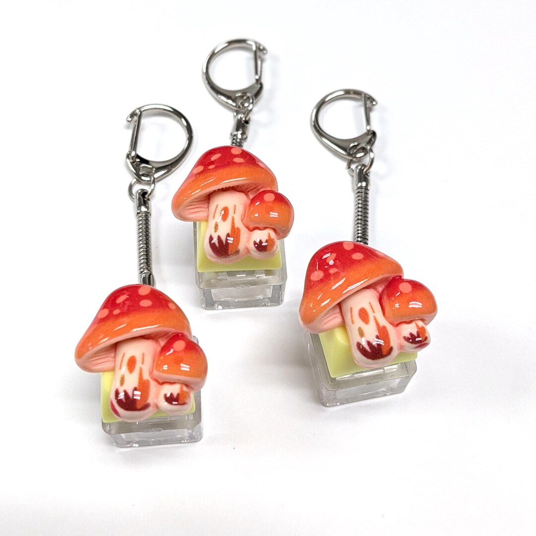 Mushroom - Keycap Fidget Clicky Keychain - Etsy